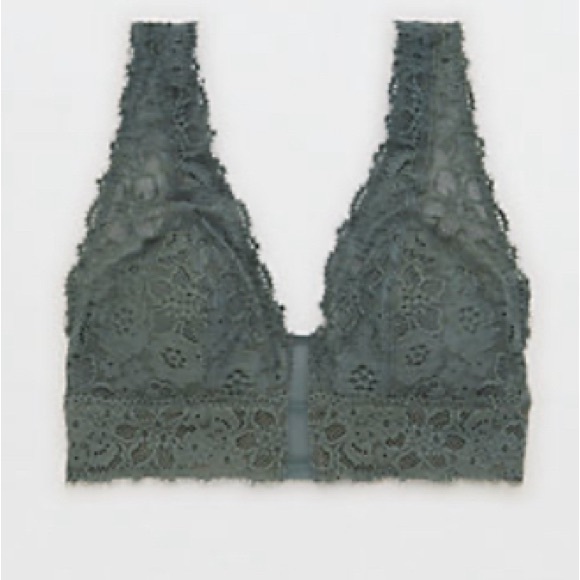 aerie | Intimates & Sleepwear | Aerie Eyelash Lace Plunge Padded ...